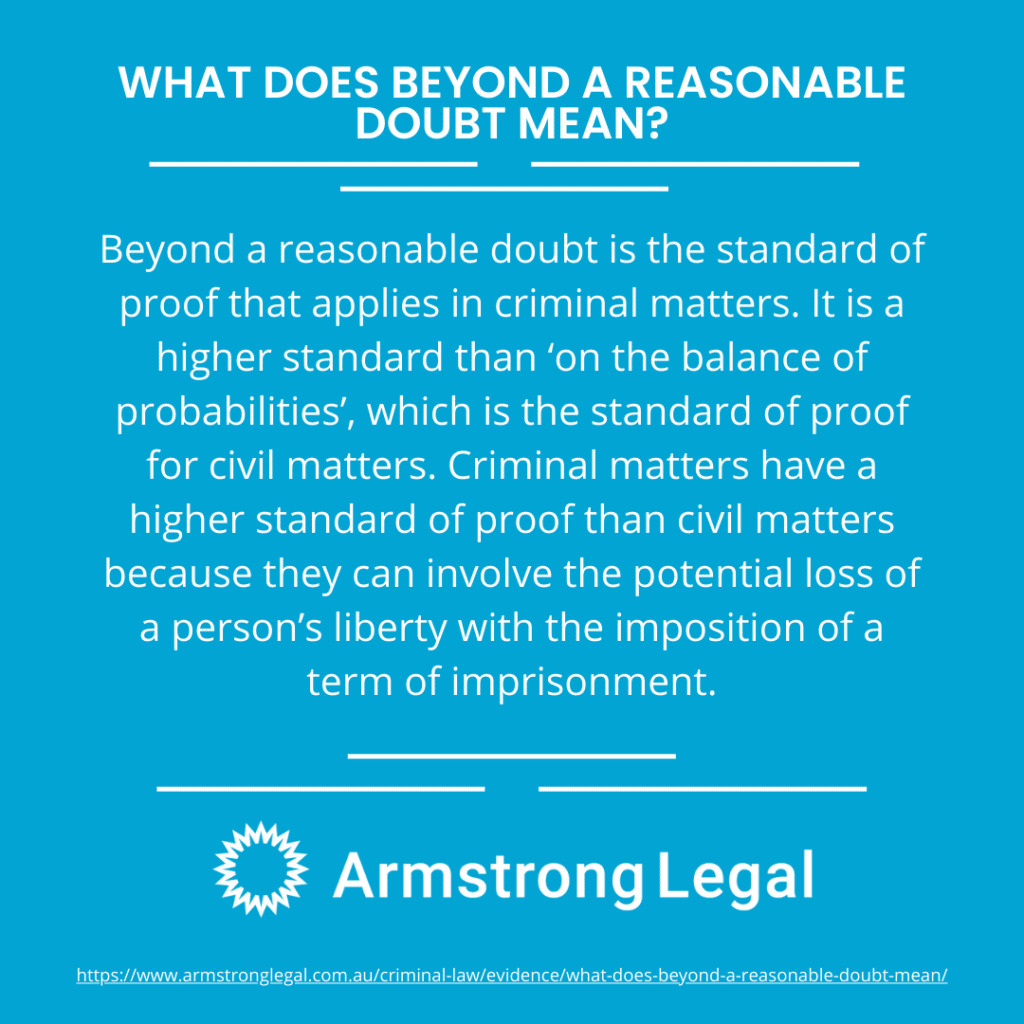 What Does Beyond A Reasonable Doubt Mean Armstrong Legal What Does Beyond A Reasonable Doubt Mean Armstrong Legal